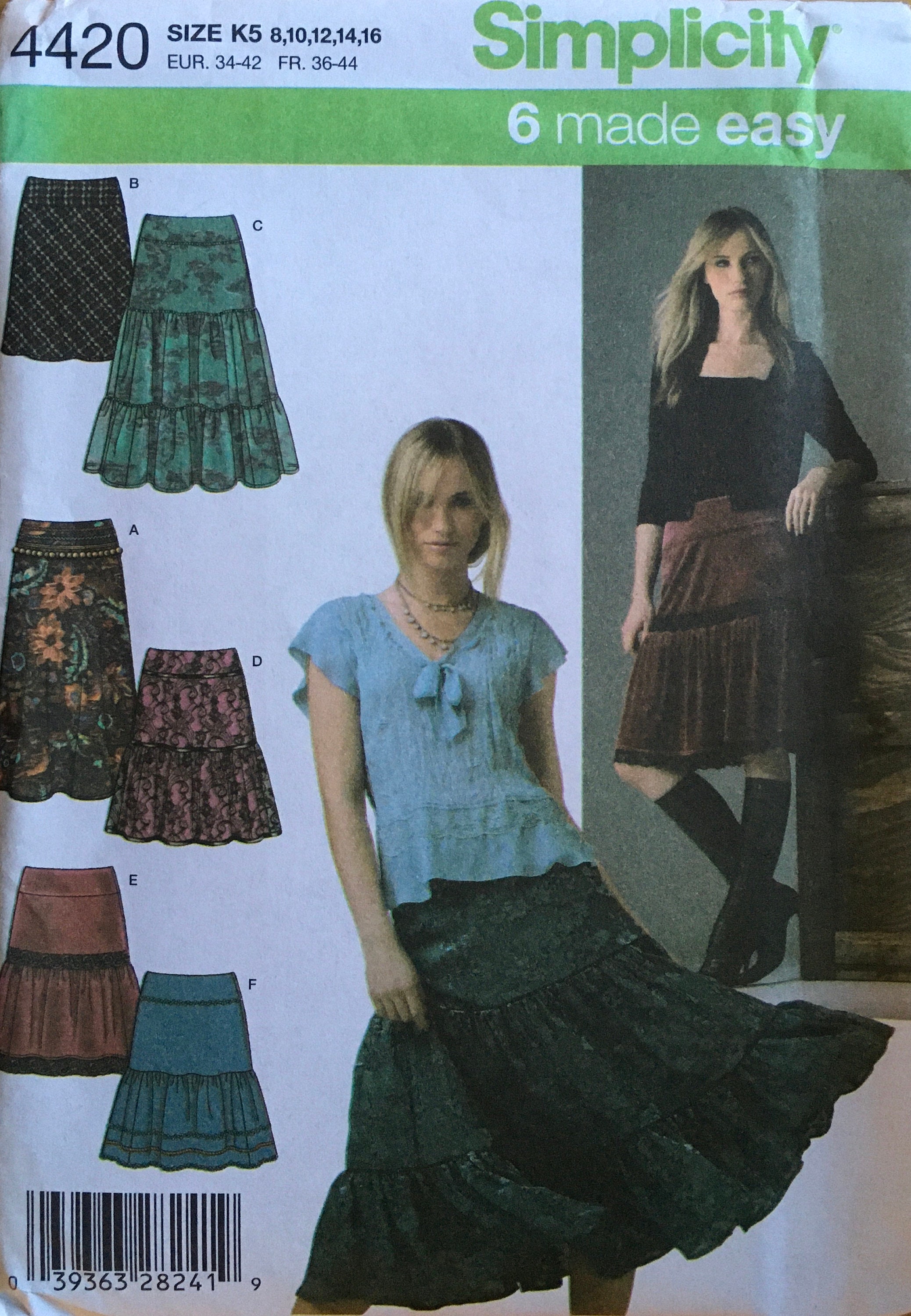 Simplicity 4420 Sewing Pattern UNCUT Needlepoint Craft Supplies & Tools ...