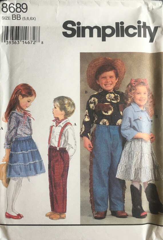 UNCUT Vintage Simplicity 8689 Sewing Pattern Craft Supplies & Tools ...