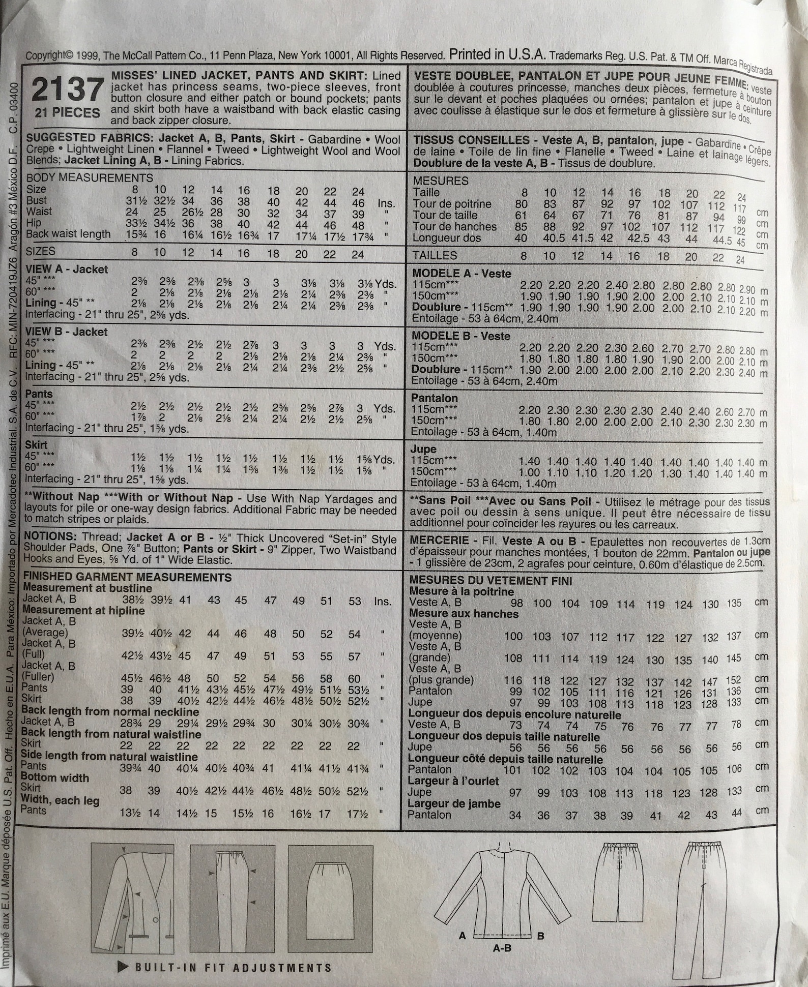 Mccall's 2137 Sewing Pattern vintage UNCUT - Etsy