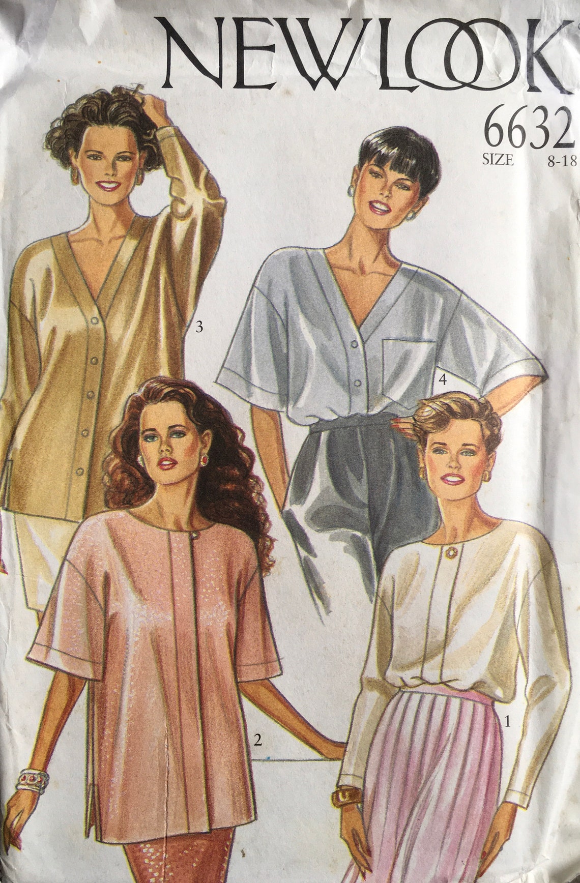 New Look 6632 Sewing Pattern vintage UNCUT - Etsy