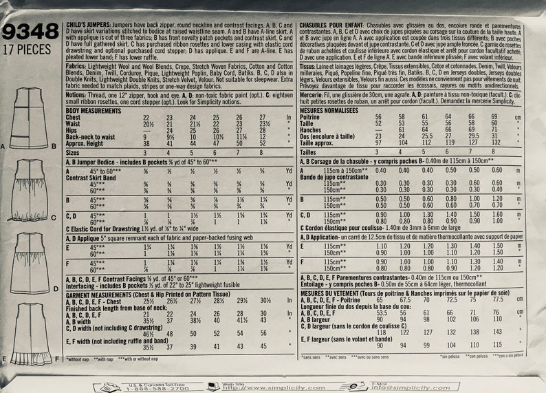 Simplicity 9348 Sewing Pattern vintage UNCUT - Etsy