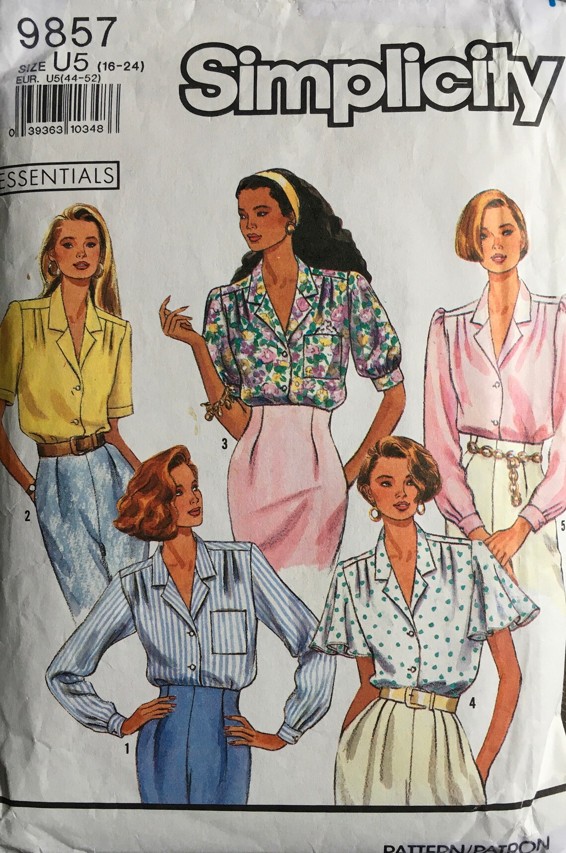 Simplicity 9857 Sewing Pattern vintage UNCUT/CUT - Etsy
