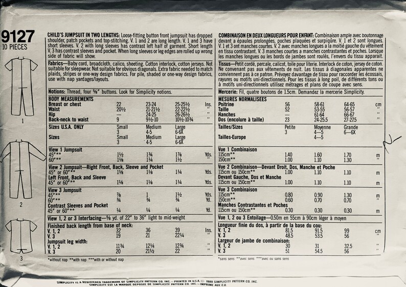 Simplicity 9127 Sewing Pattern vintage UNCUT - Etsy