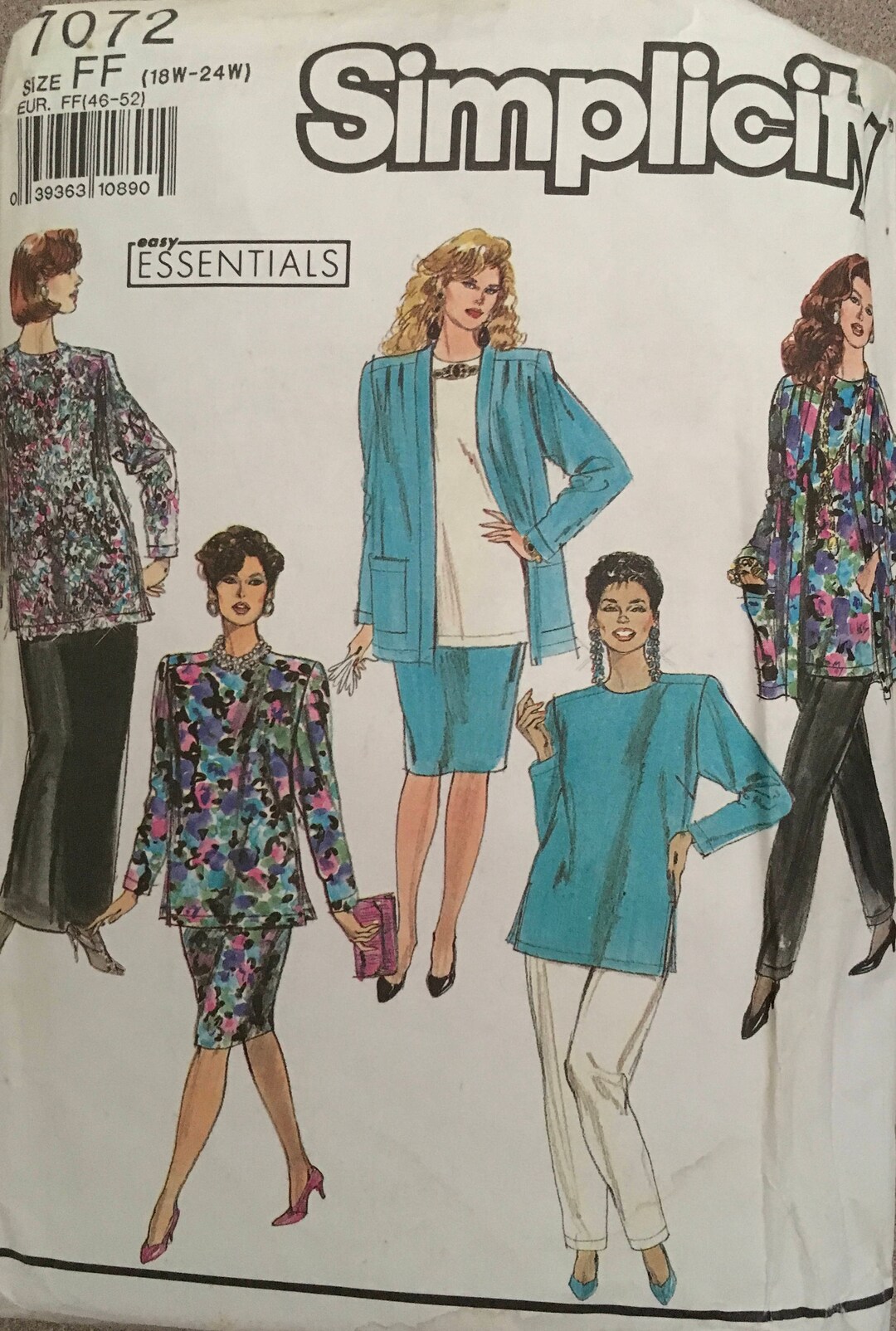 Simplicity 7072 Sewing Pattern vintage CUT - Etsy