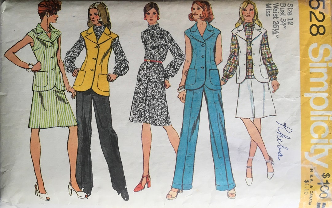Simplicity 5528 Sewing Pattern vintage CUT - Etsy