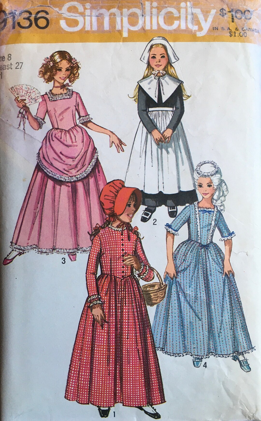 Simplicity 9136 Sewing Pattern vintage UNCUT - Etsy