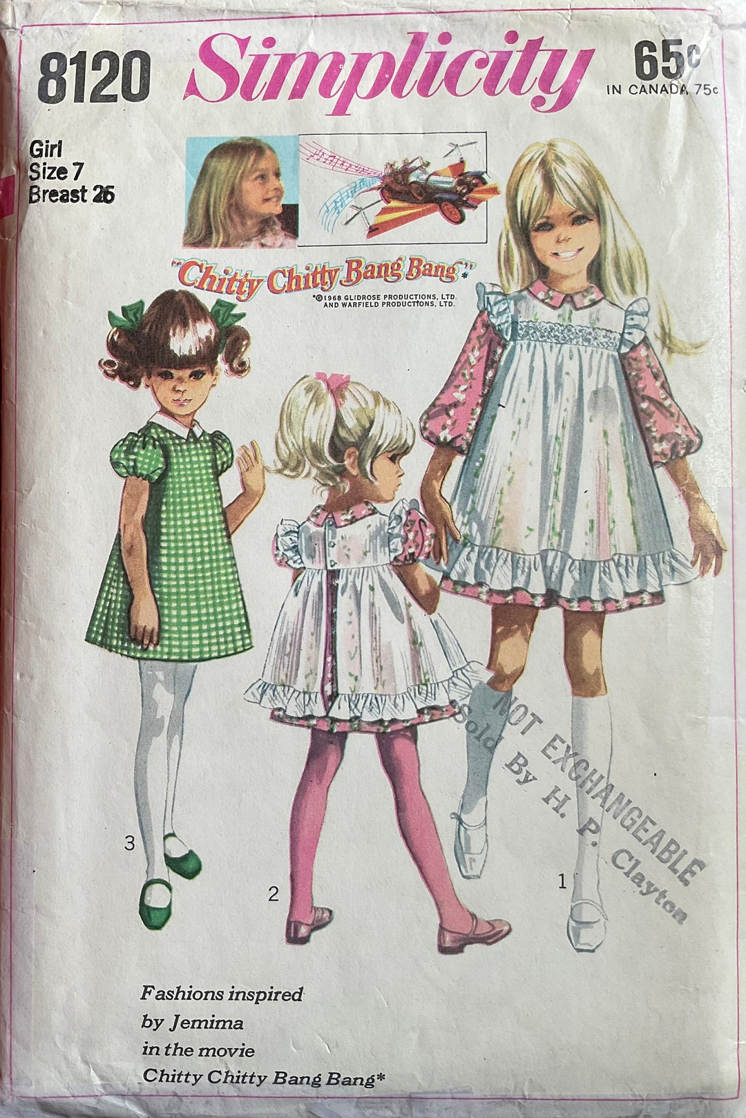 Simplicity 8120 Sewing Pattern vintage CUT - Etsy