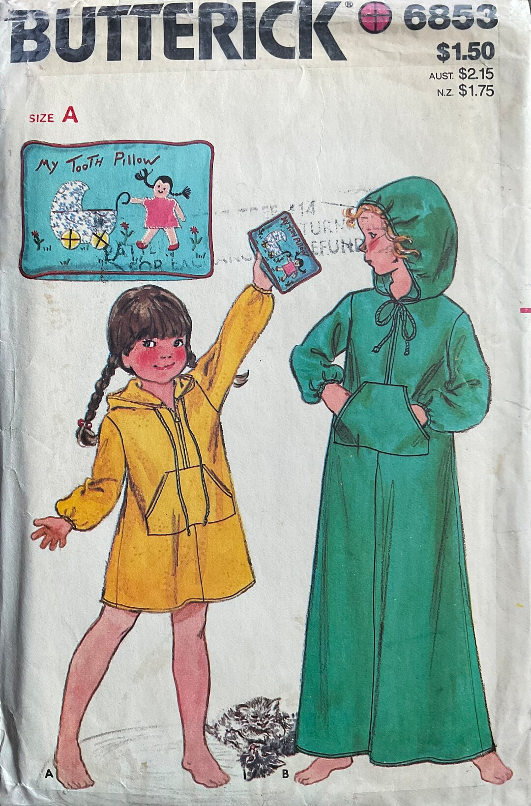 Butterick 6853 Sewing Pattern vintage CUT - Etsy