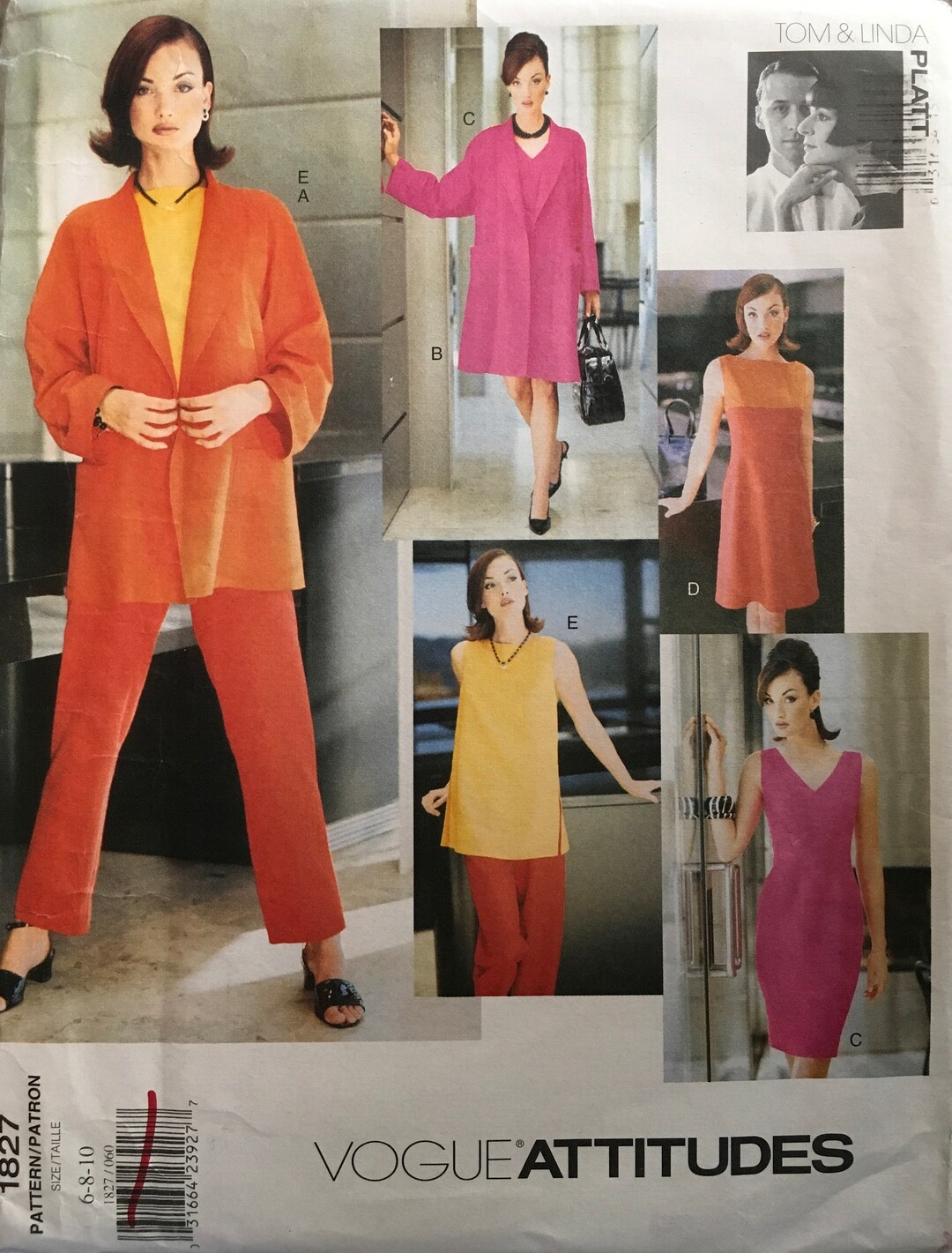 Vogue 1827 Sewing Pattern vintage UNCUT - Etsy