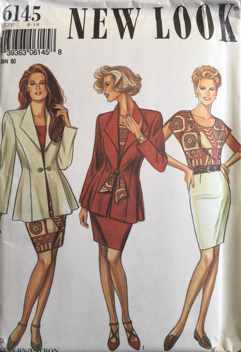 New Look 6145 Sewing Pattern vintage UNCUT | Etsy