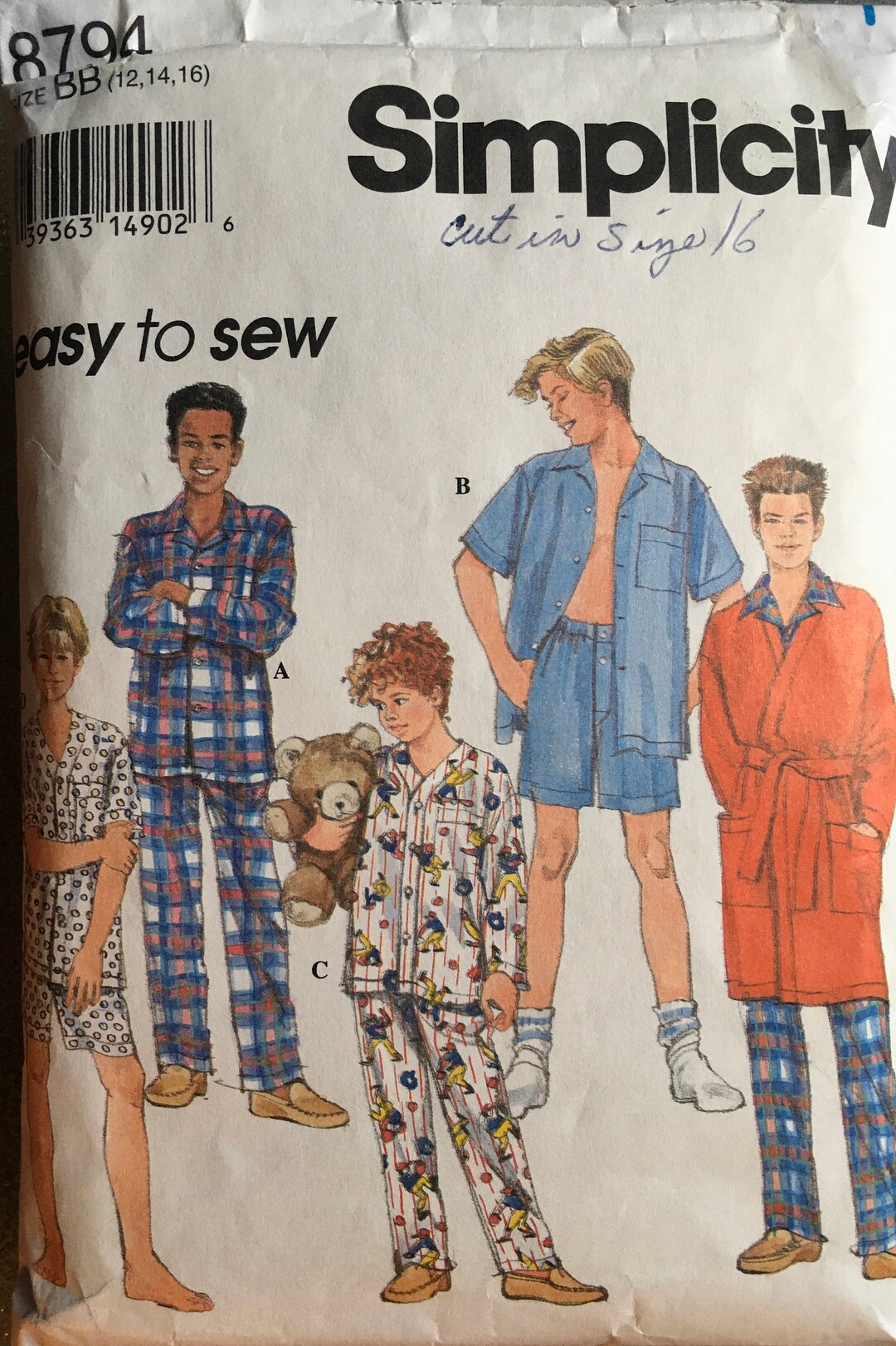 Simplicity 8794 Sewing Pattern vintage CUT - Etsy