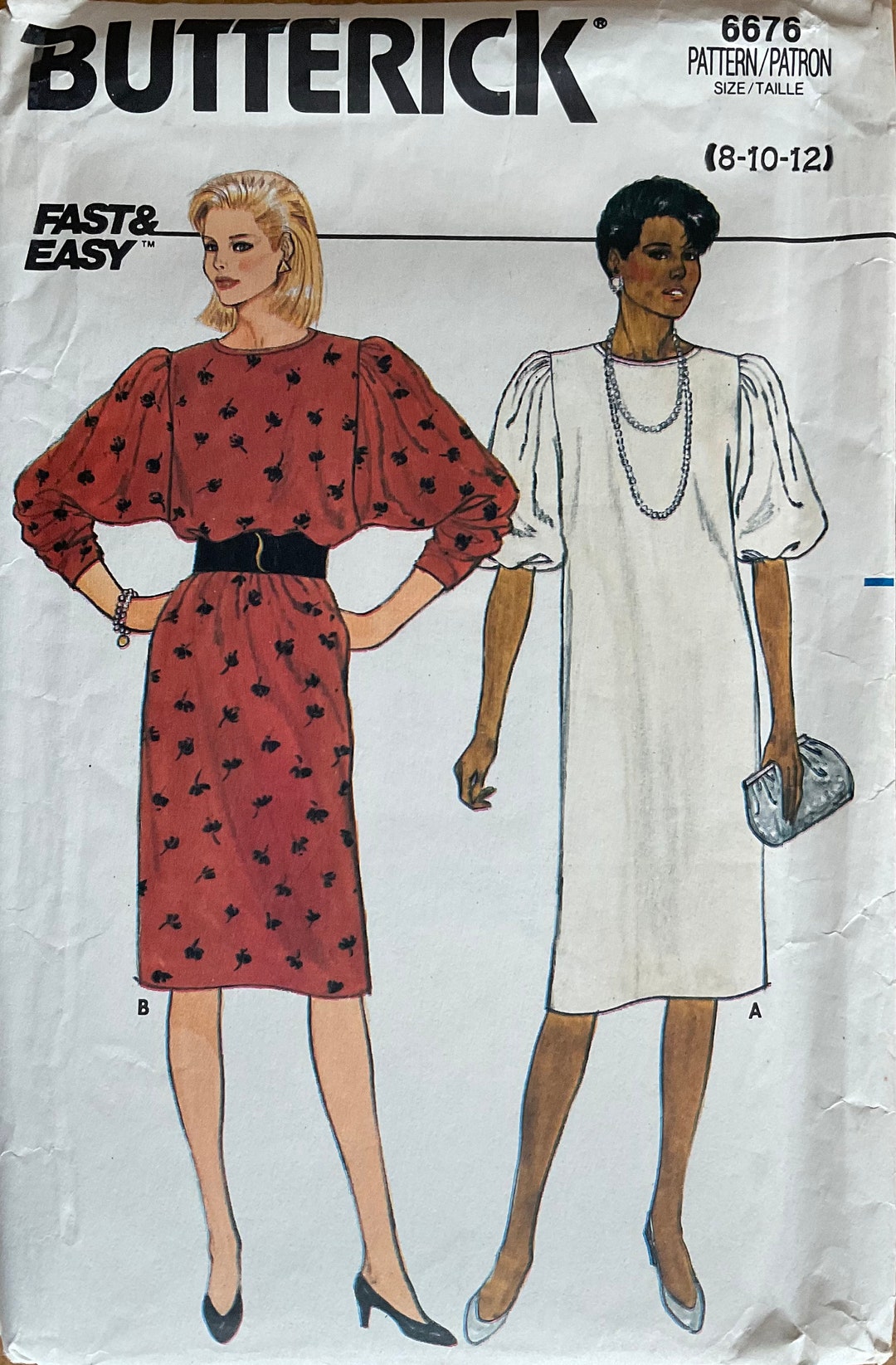 Butterick 6676 Sewing Pattern vintage CUT - Etsy