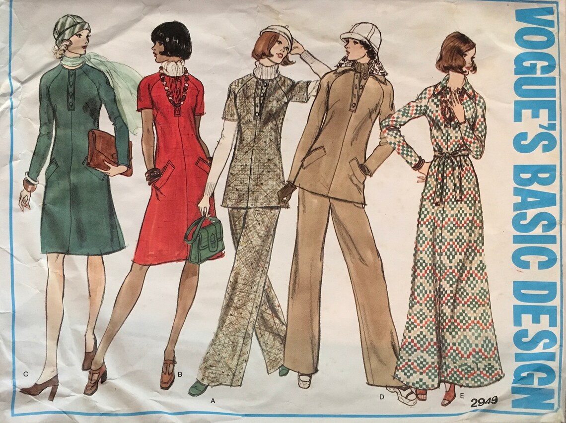 Vogue 2949 Sewing Pattern vintage CUT - Etsy