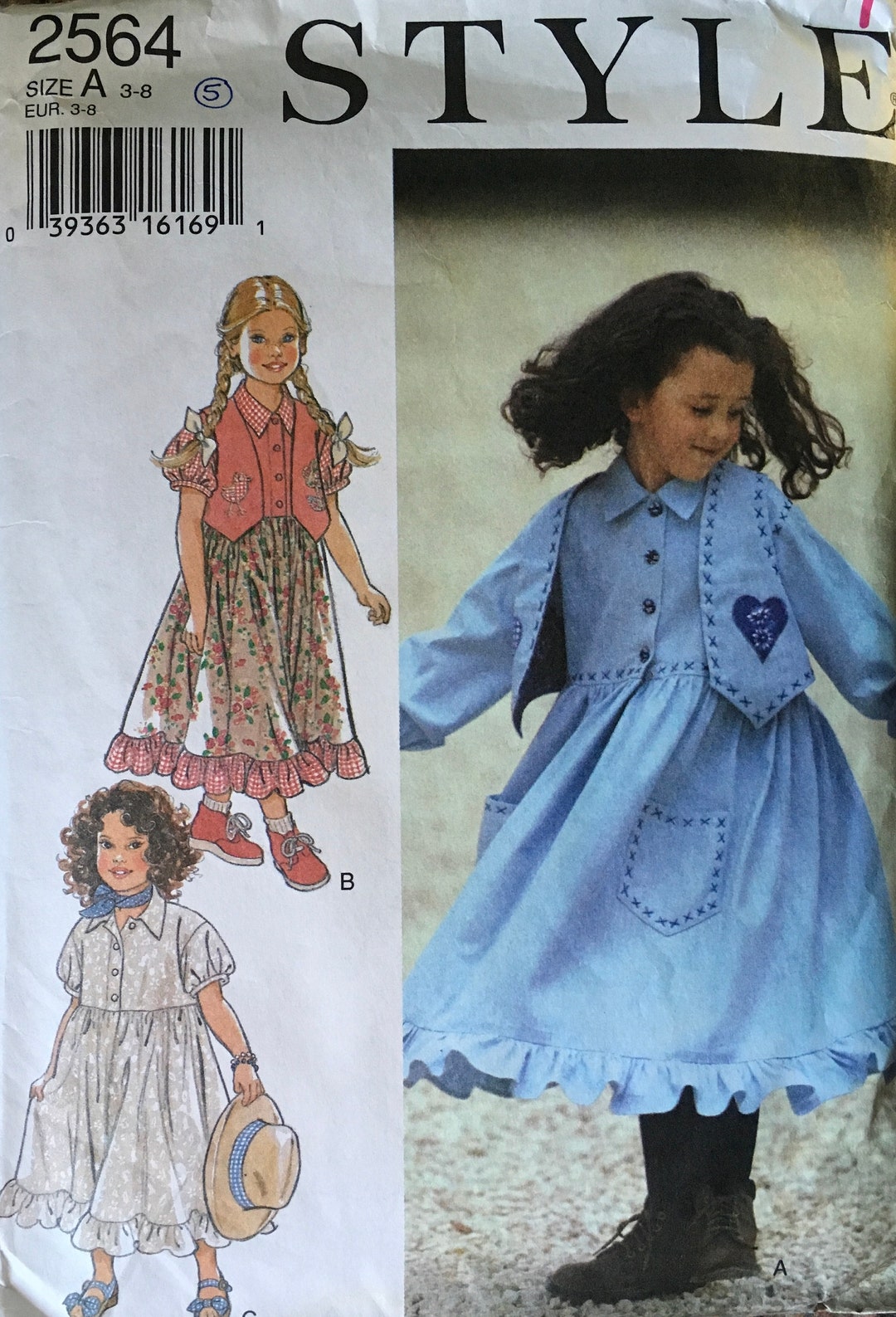 Style 2564 Sewing Pattern vintage CUT - Etsy