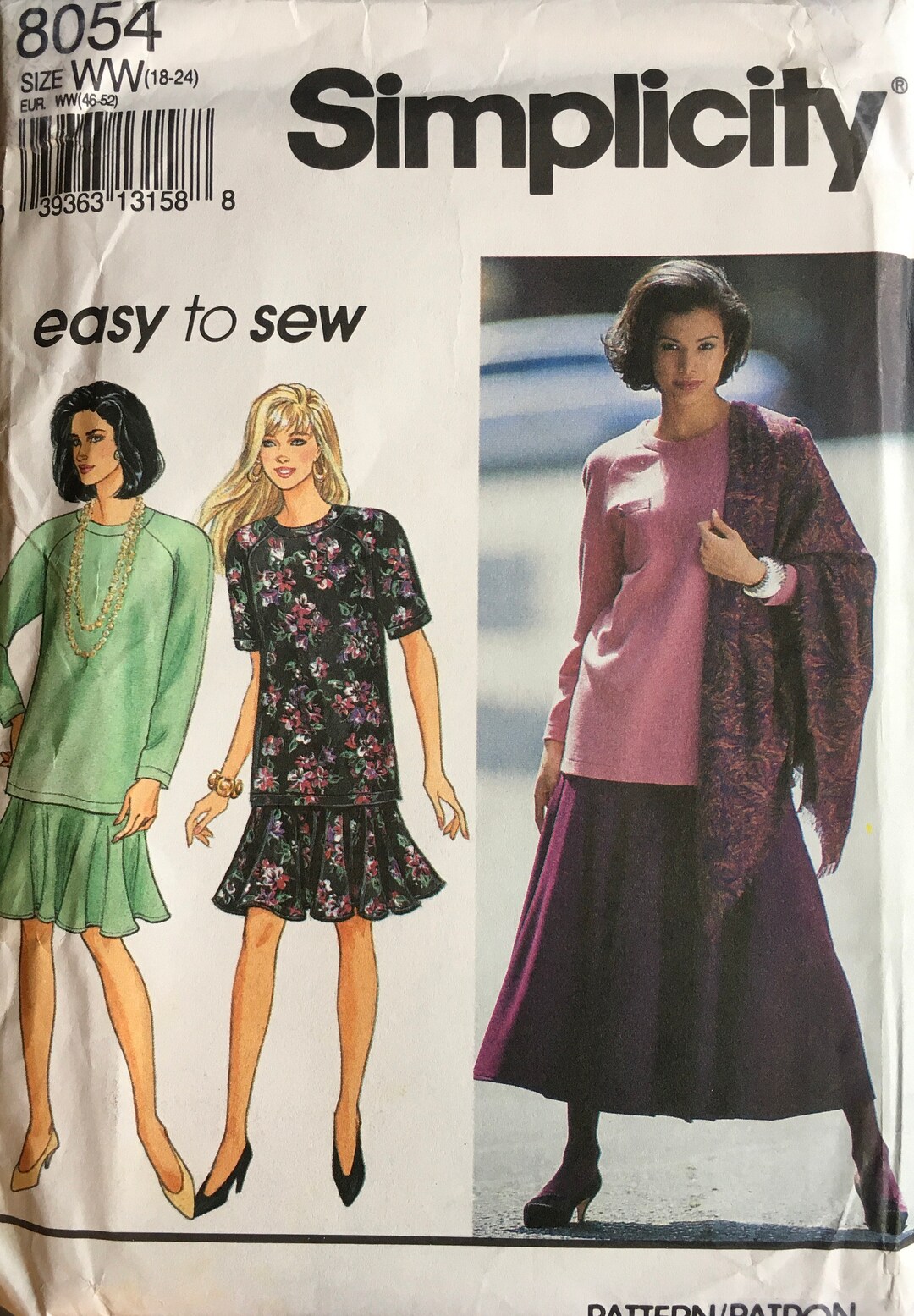 Simplicity 8054 Sewing Pattern vintage UNCUT - Etsy