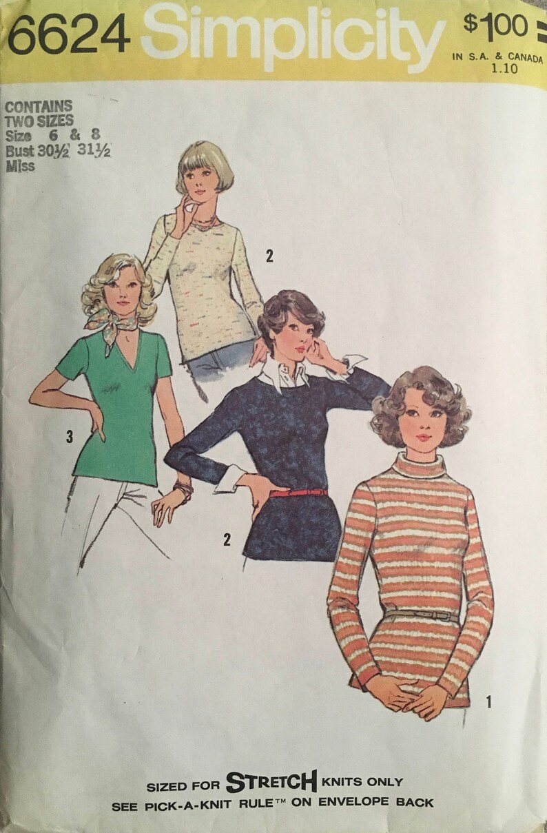 Simplicity 6624 Sewing Pattern vintage CUT - Etsy