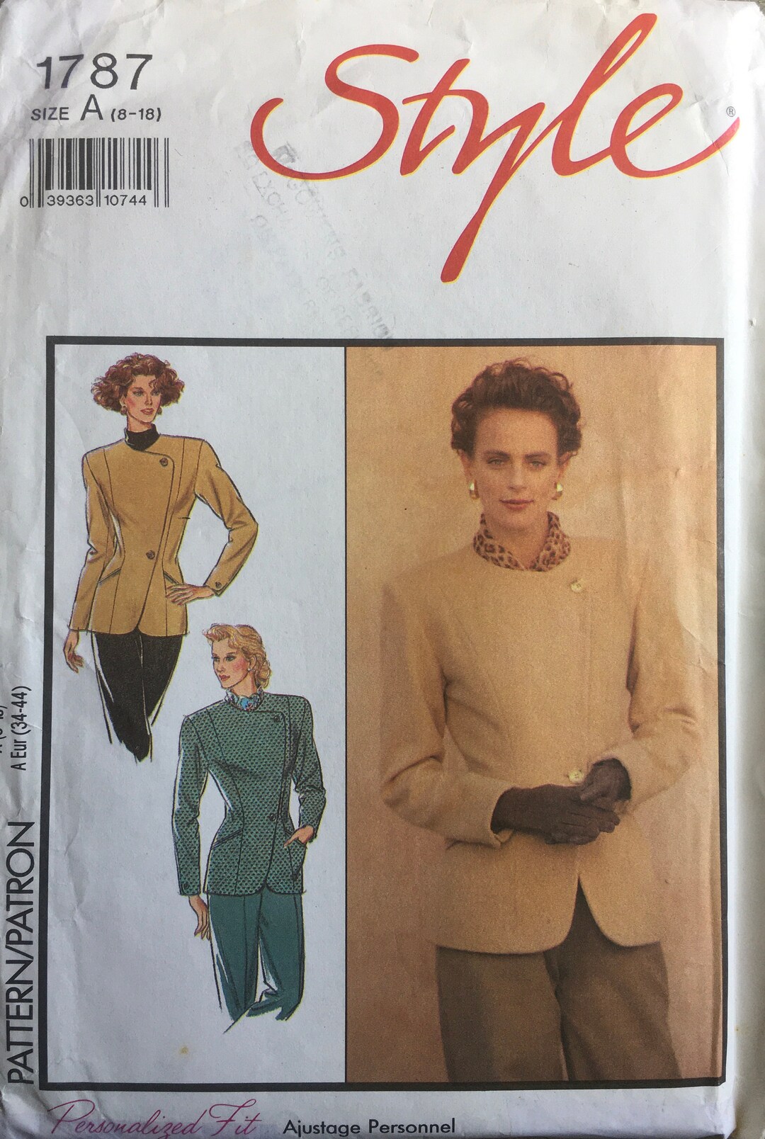Style 1787 Sewing Pattern vintage UNCUT - Etsy