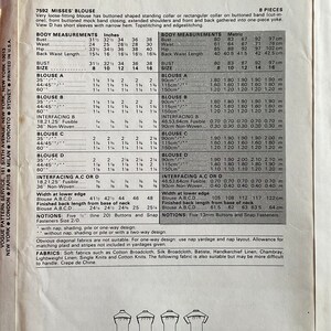Vogue 7592 Sewing Pattern vintage CUT - Etsy