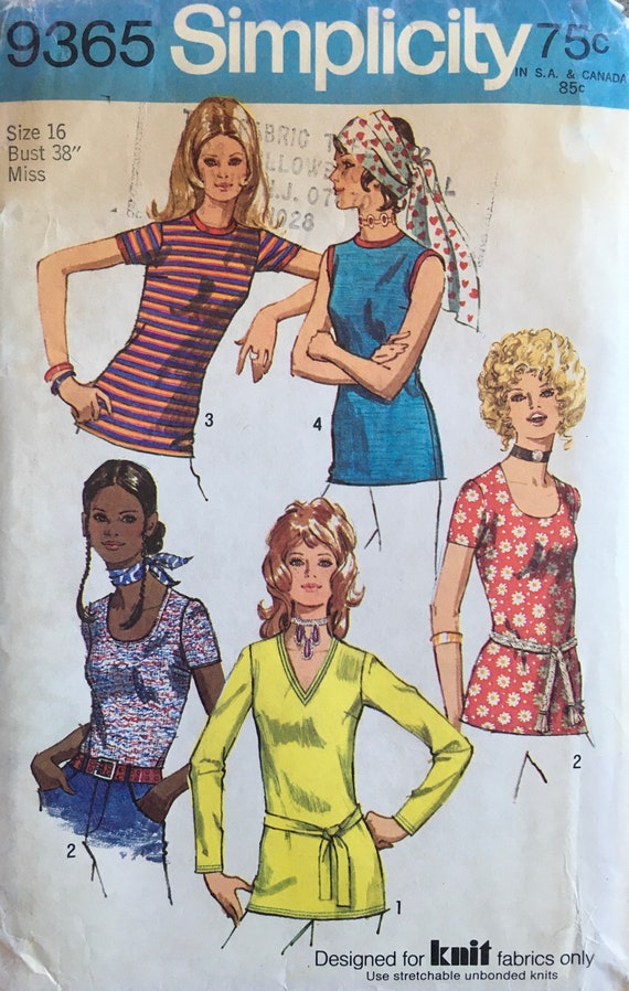 Simplicity 9365 Sewing Pattern vintage UNCUT - Etsy