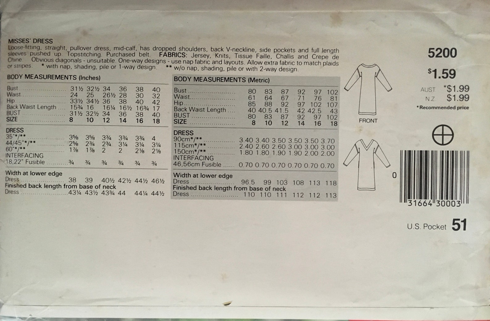See & Sew 5200 Sewing Pattern vintage CUT | Etsy