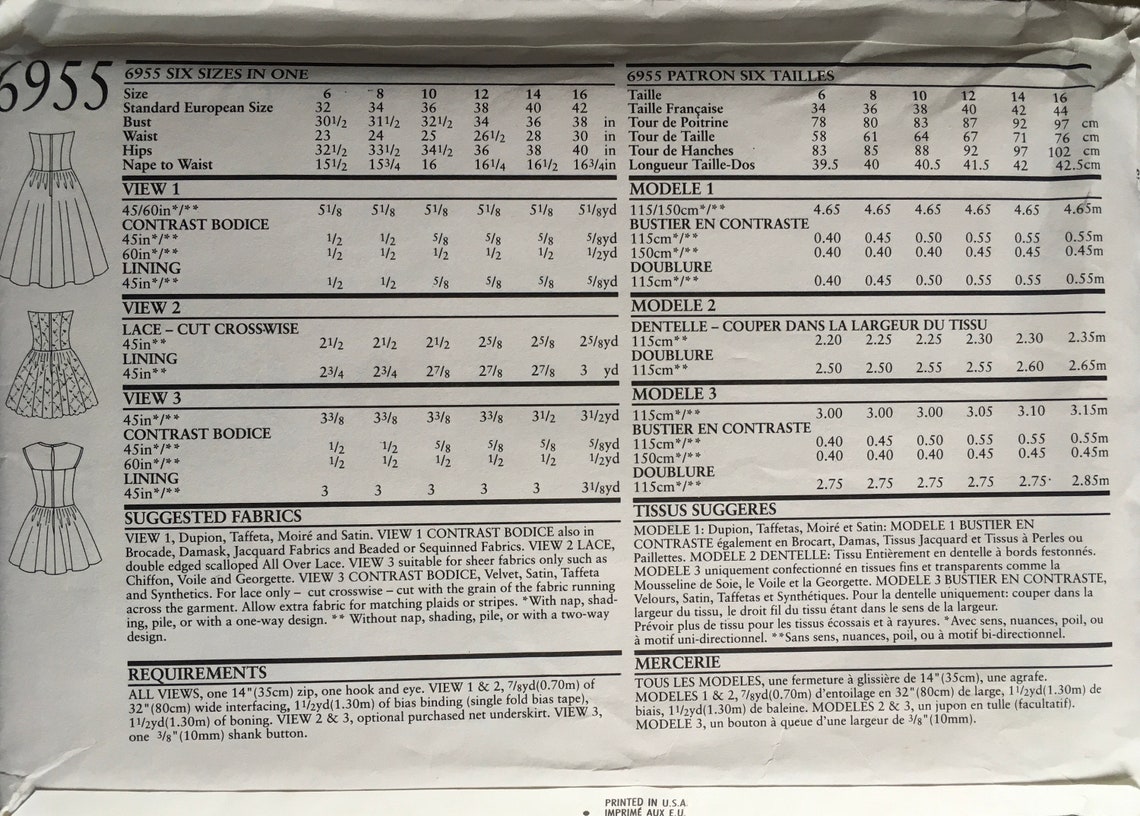 New Look 6955 Sewing Pattern vintage UNCUT | Etsy