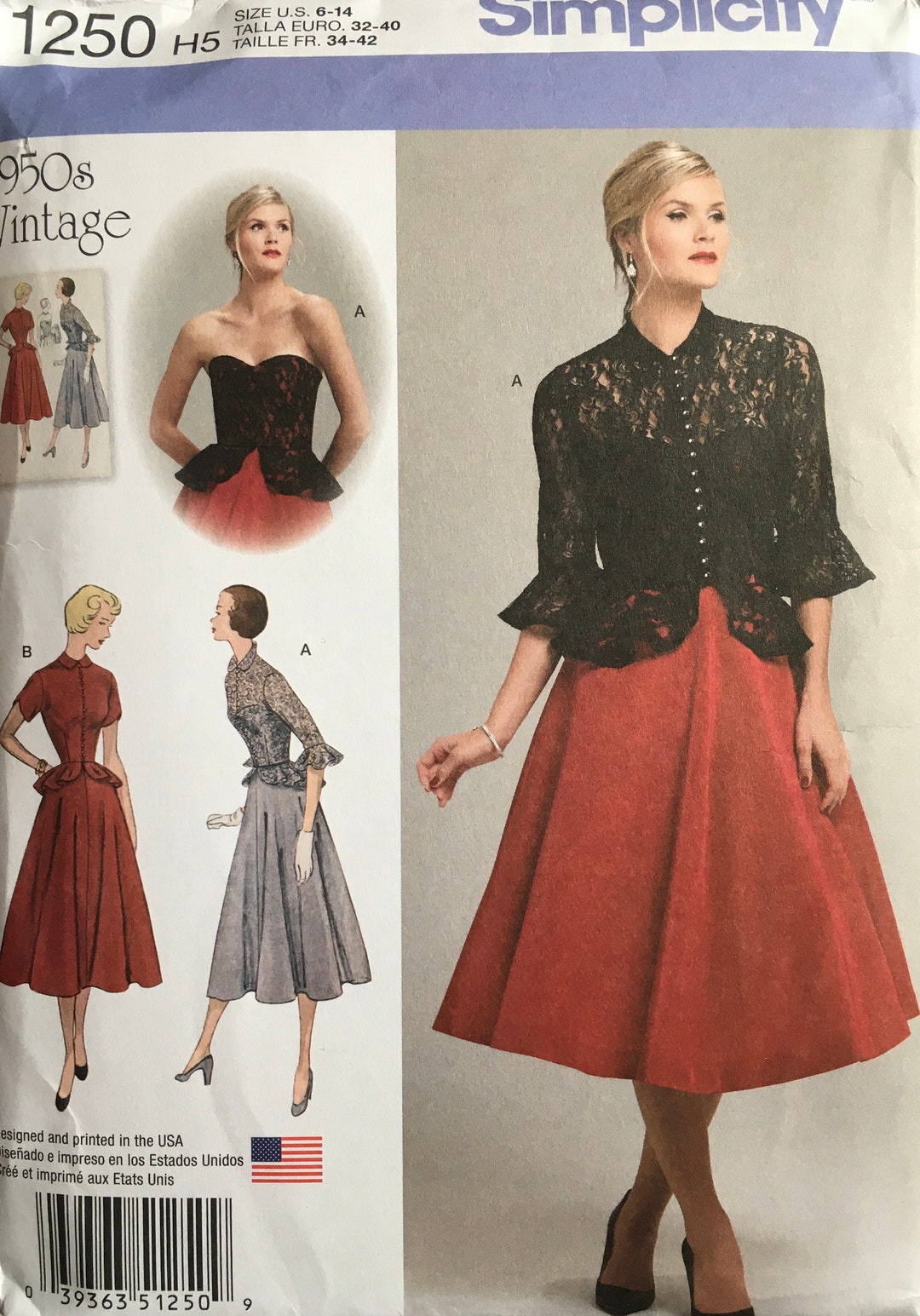 Simplicity 1250 Sewing Pattern UNCUT - Etsy