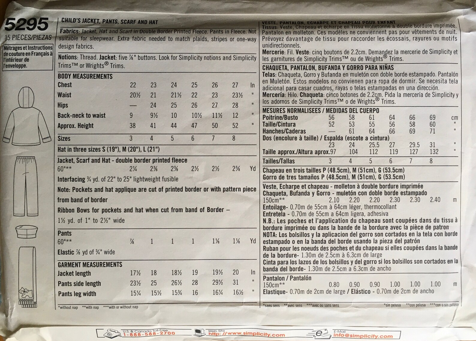 Simplicity 5295 Sewing Pattern vintage UNCUT - Etsy