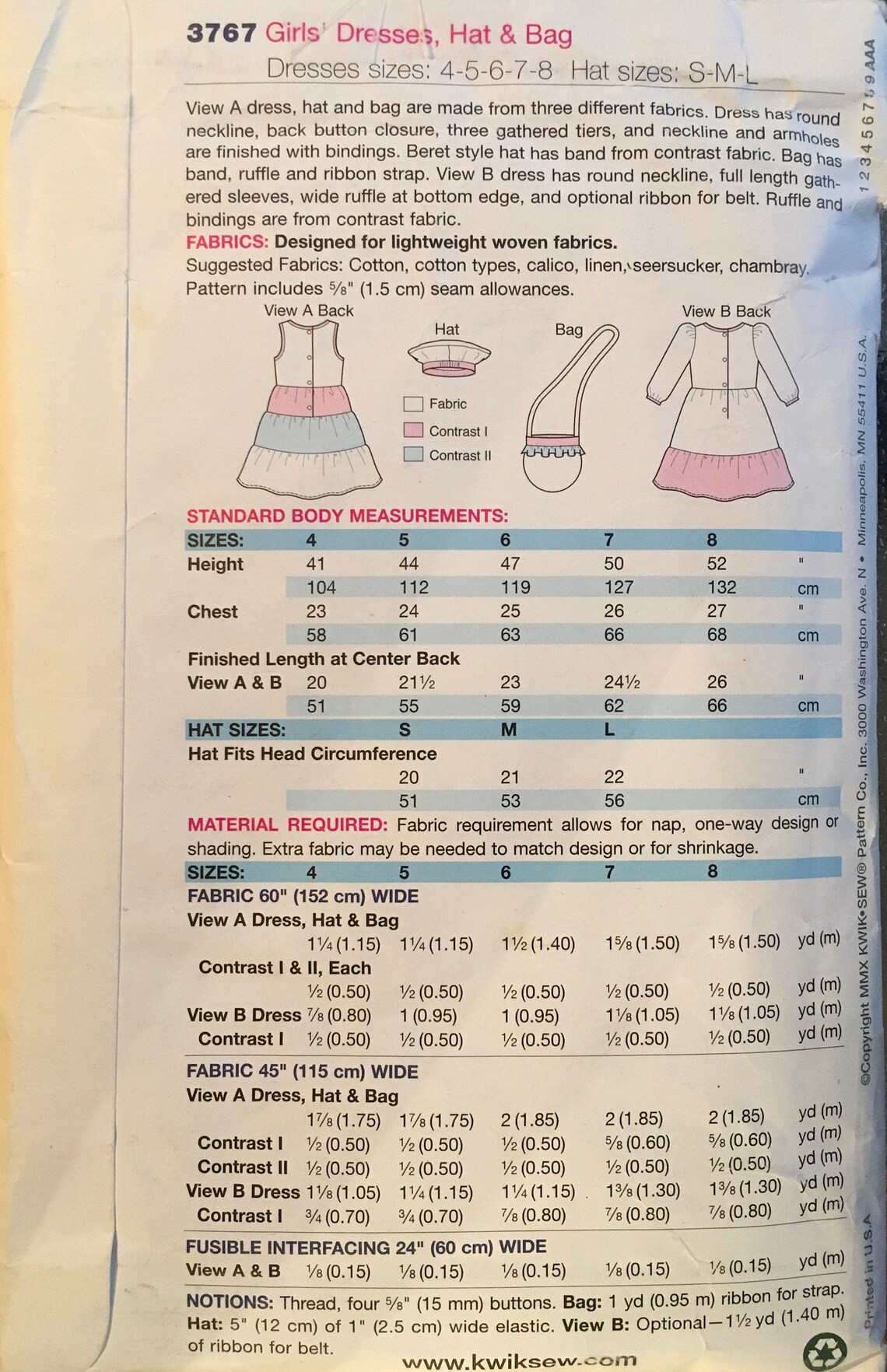 Kwik Sew 3767 Sewing Pattern CUT - Etsy