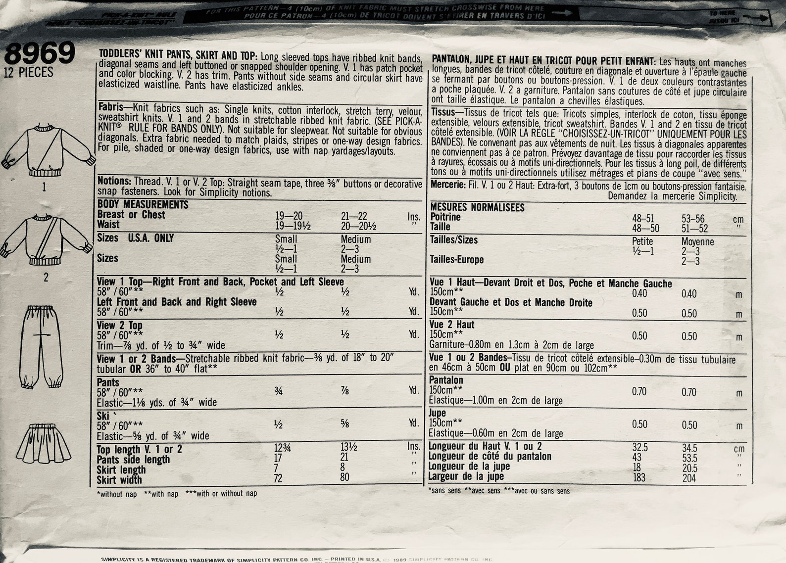 Simplicity 8969 Sewing Pattern vintage CUT - Etsy