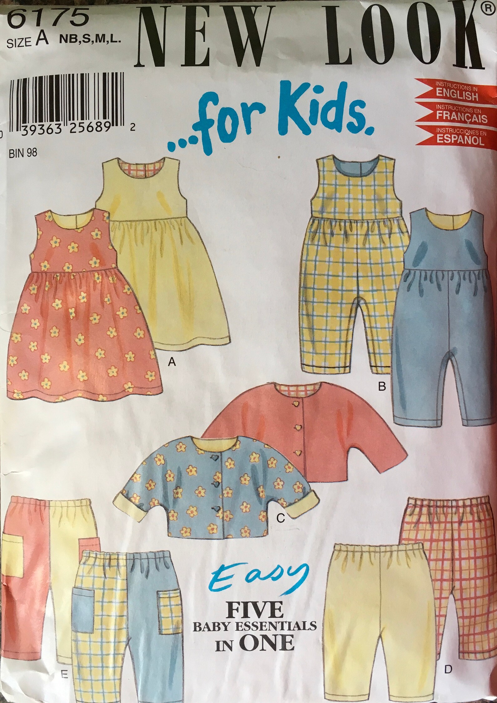 New Look 6175 Sewing Pattern vintage CUT | Etsy