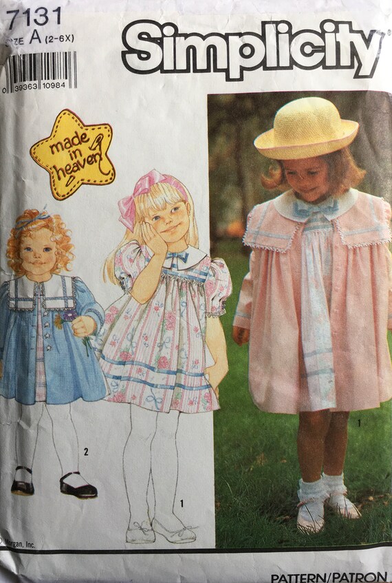 Simplicity 7131 Sewing Pattern vintage CUT | Etsy