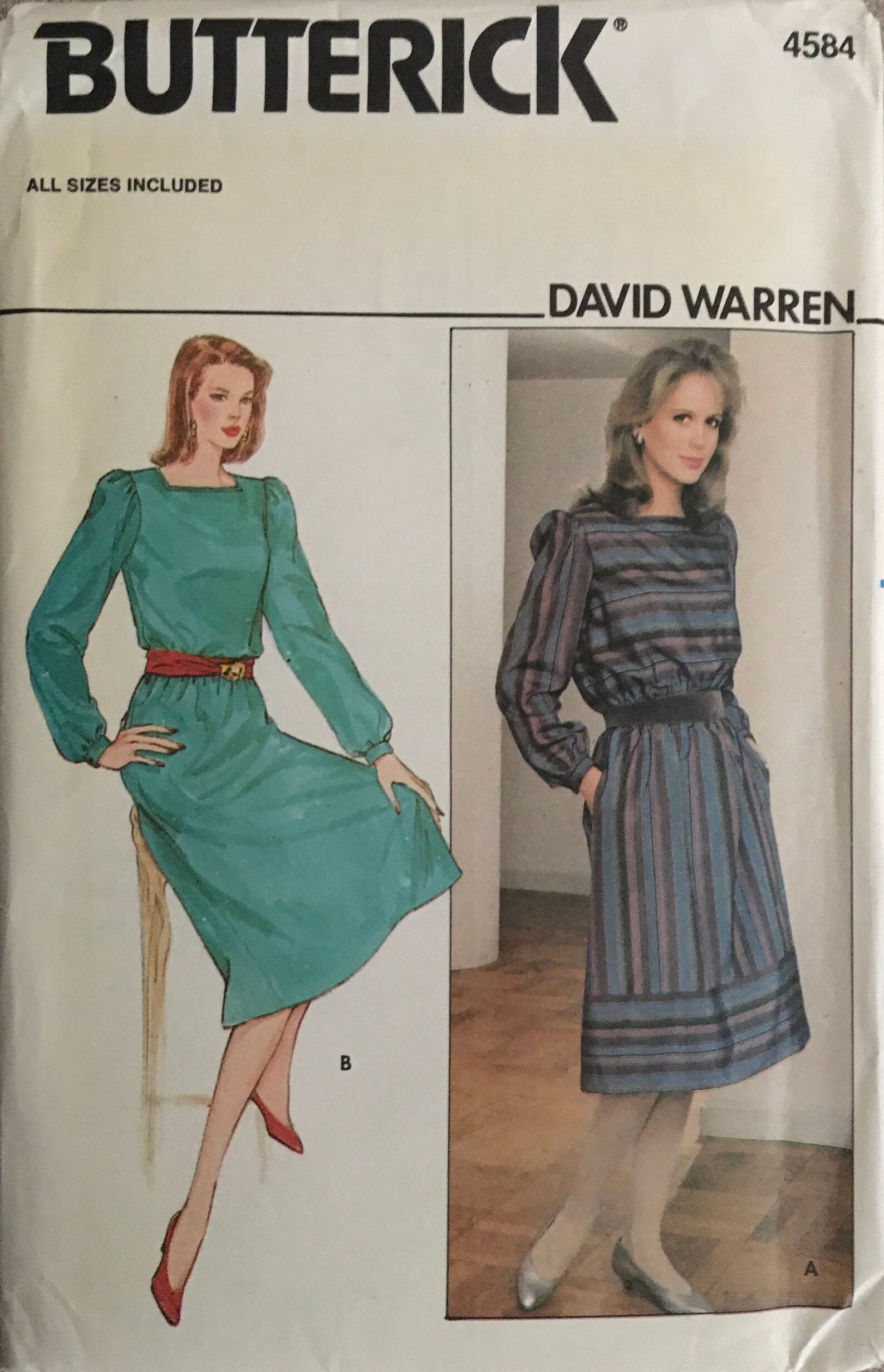 Butterick 4584 Sewing Pattern vintage UNCUT - Etsy