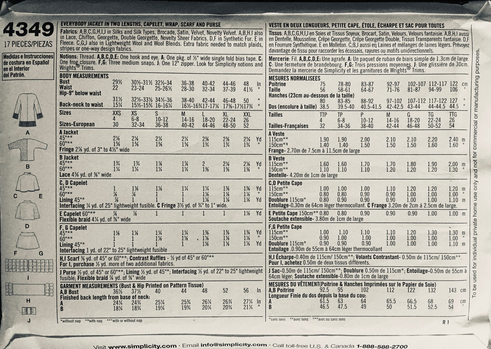 Simplicity 4349 Sewing Pattern UNCUT | Etsy
