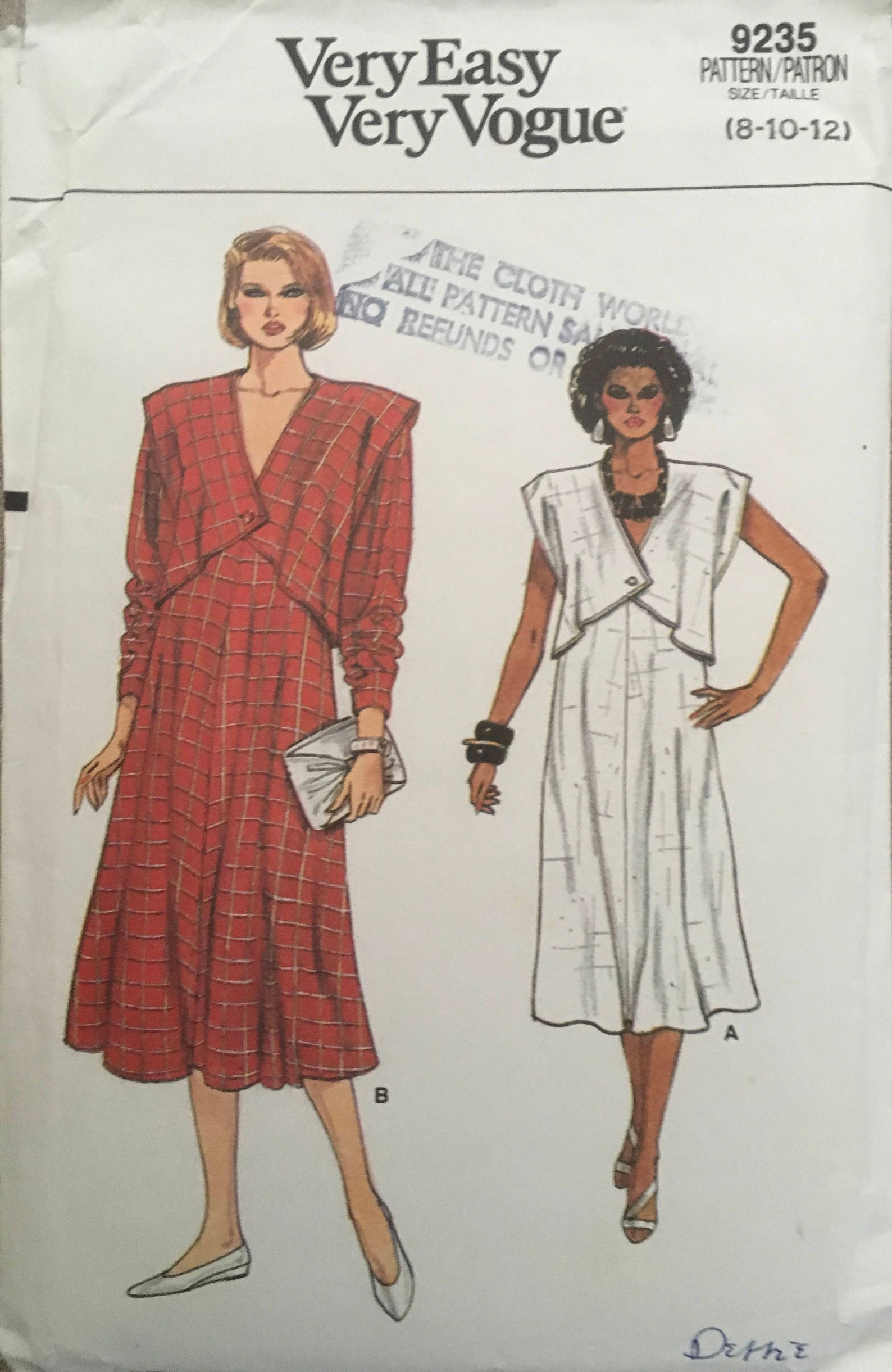 Vogue 9235 Sewing Pattern vintage CUT - Etsy