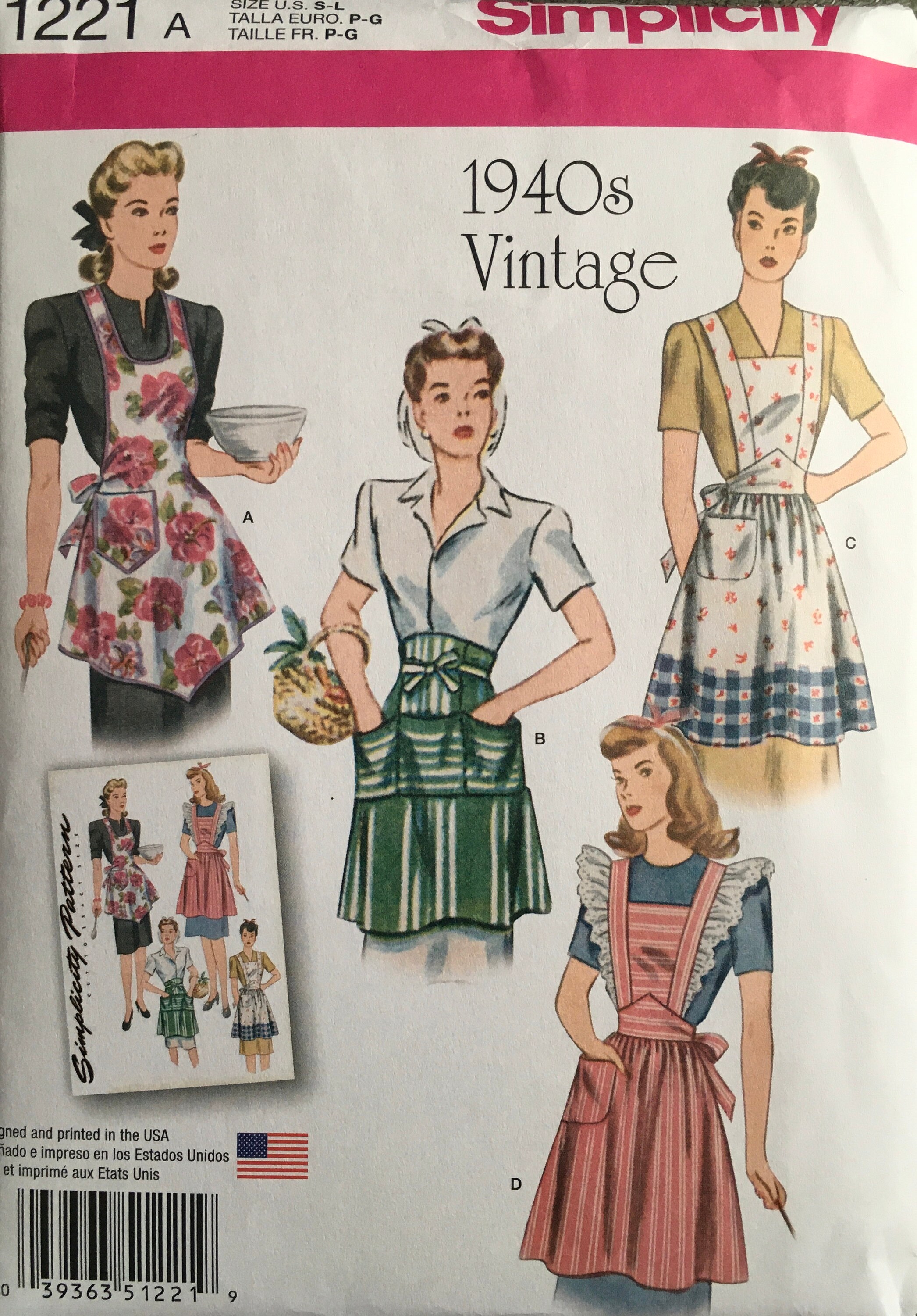Simplicity 1221 Sewing Pattern UNCUT - Etsy