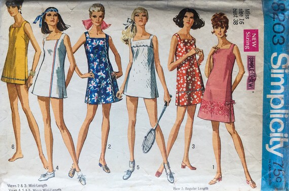 Simplicity 8203 Sewing Pattern Vintage CUT | Etsy