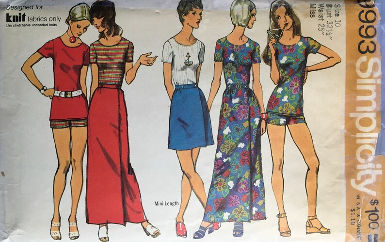Simplicity 9993 Sewing Pattern vintage CUT - Etsy