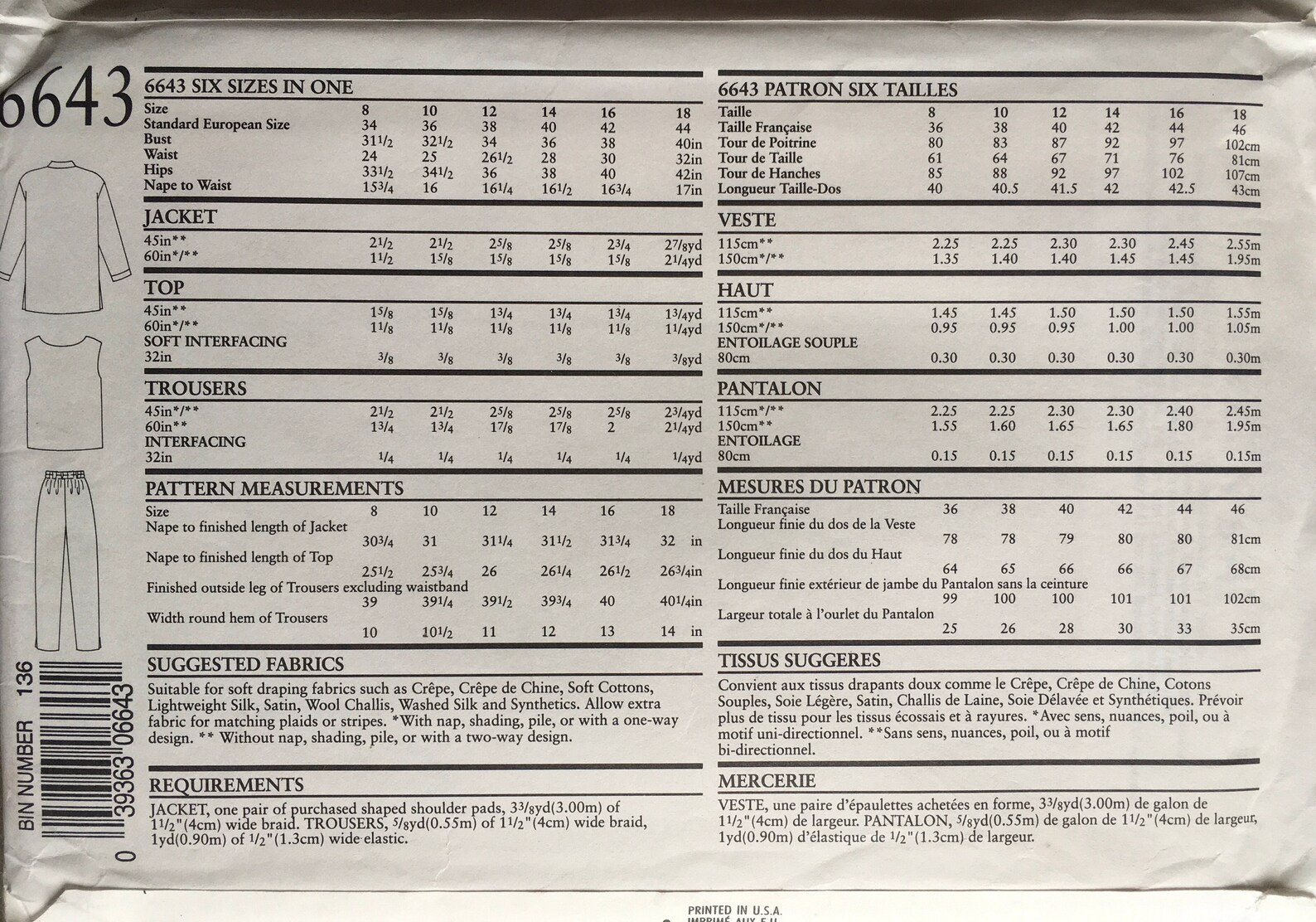 New Look 6643 Sewing Pattern vintage UNCUT - Etsy