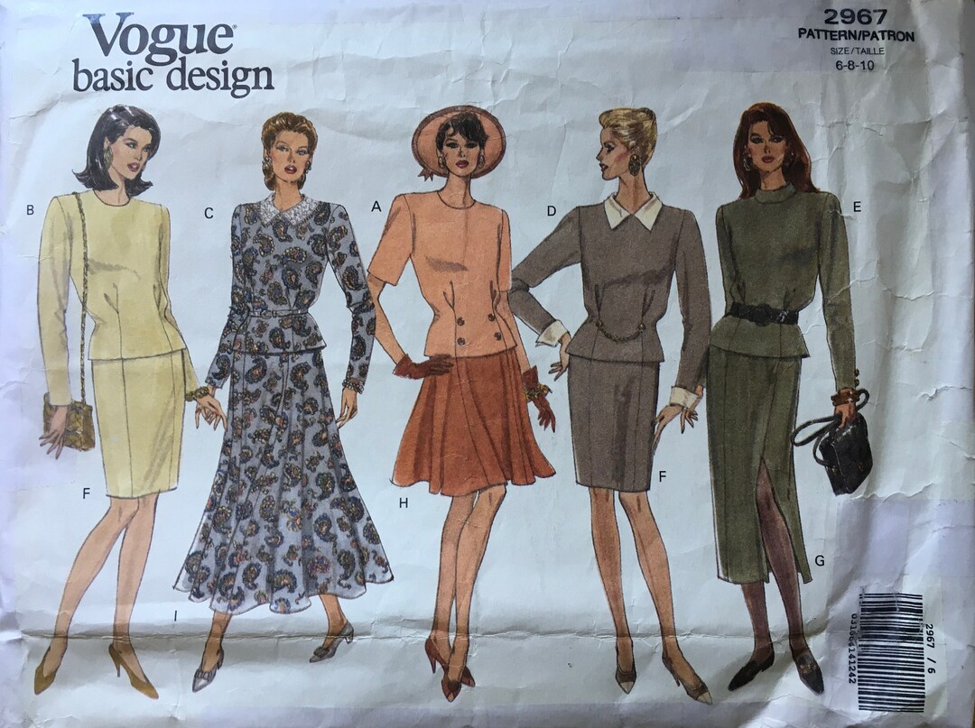 Vogue 2967 Sewing Pattern vintage UNCUT - Etsy