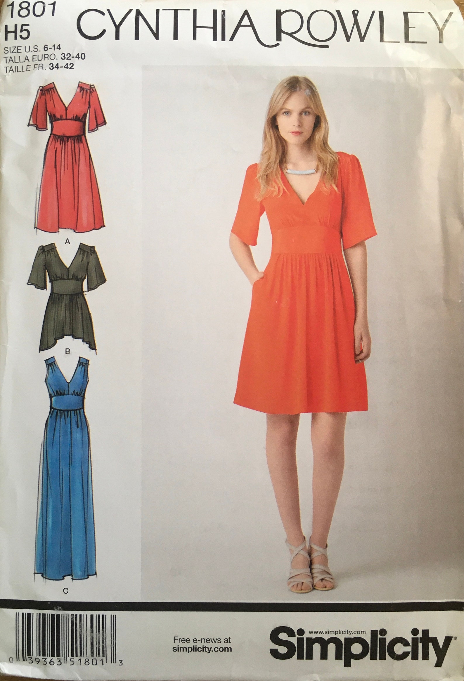 Simplicity 1801 Sewing Pattern UNCUT - Etsy