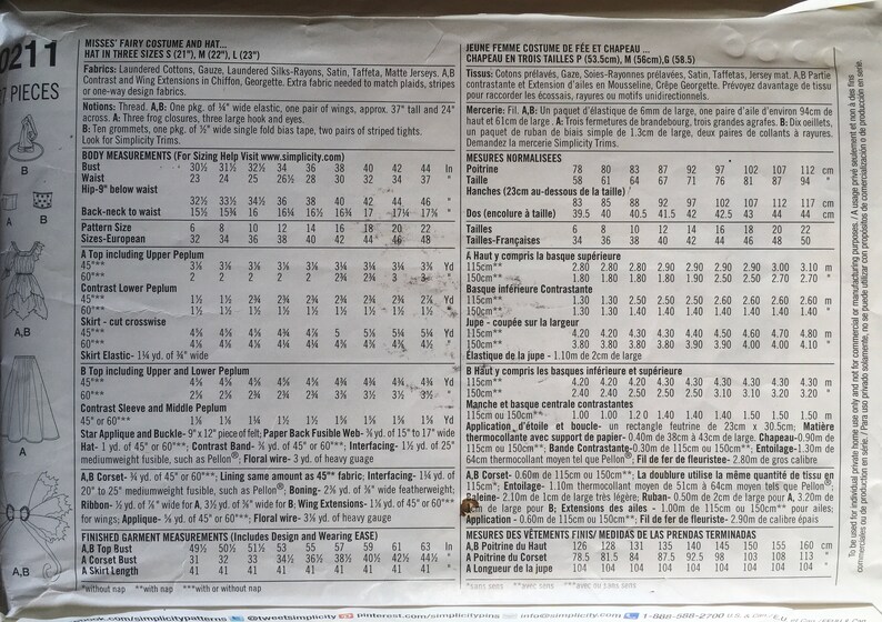 Simplicity 1550 Sewing Pattern CUT | Etsy