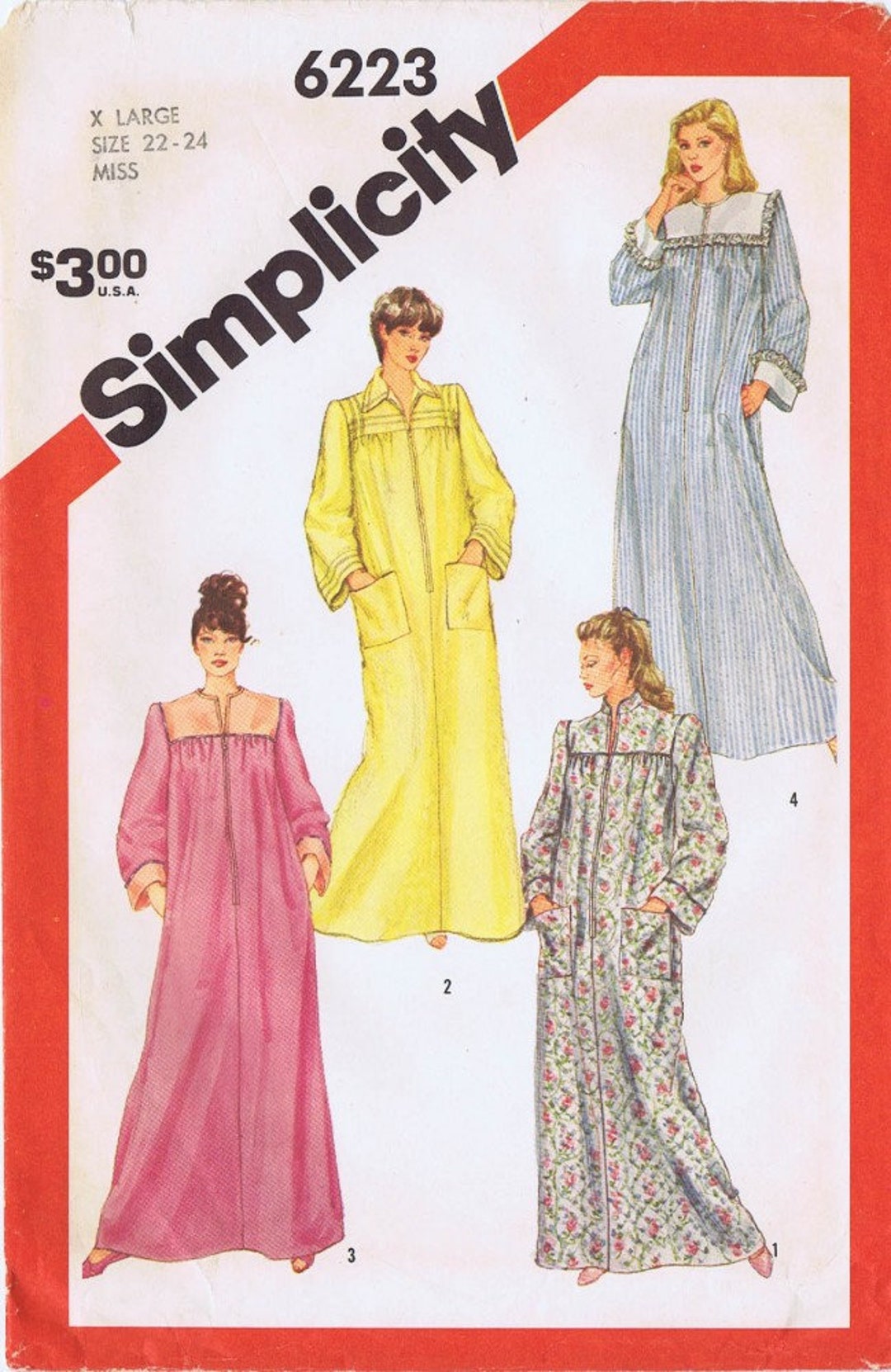 Simplicity 6223 Sewing Pattern vintage UNCUT/CUT - Etsy