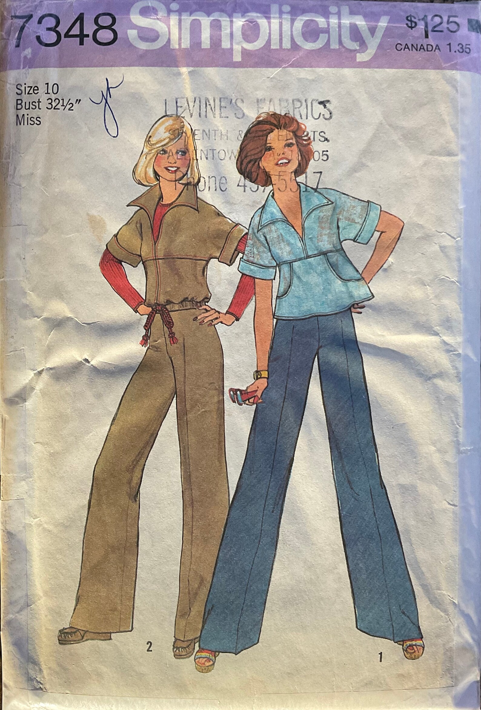Simplicity 7348 Sewing Pattern vintage CUT - Etsy