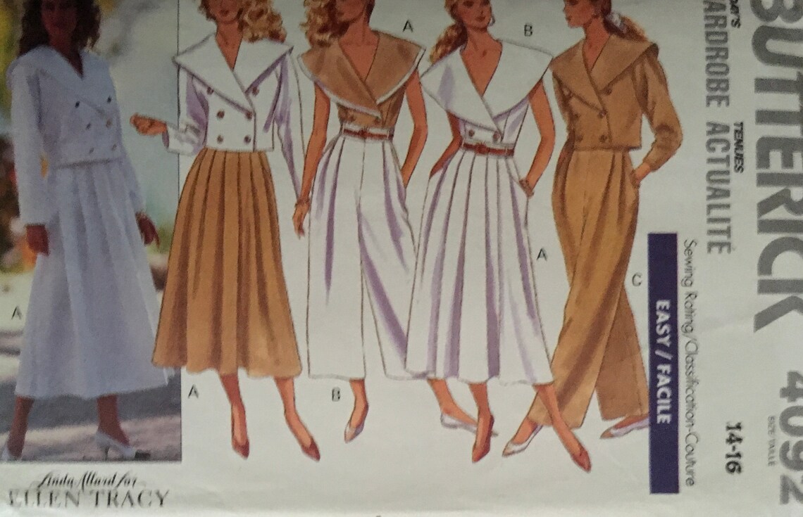 Butterick 4092 Sewing Pattern vintage UNCUT - Etsy