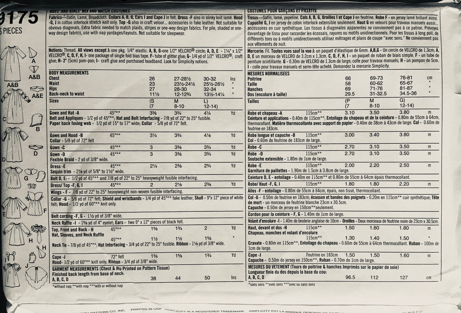 Simplicity 9175 Sewing Pattern vintage UNCUT - Etsy