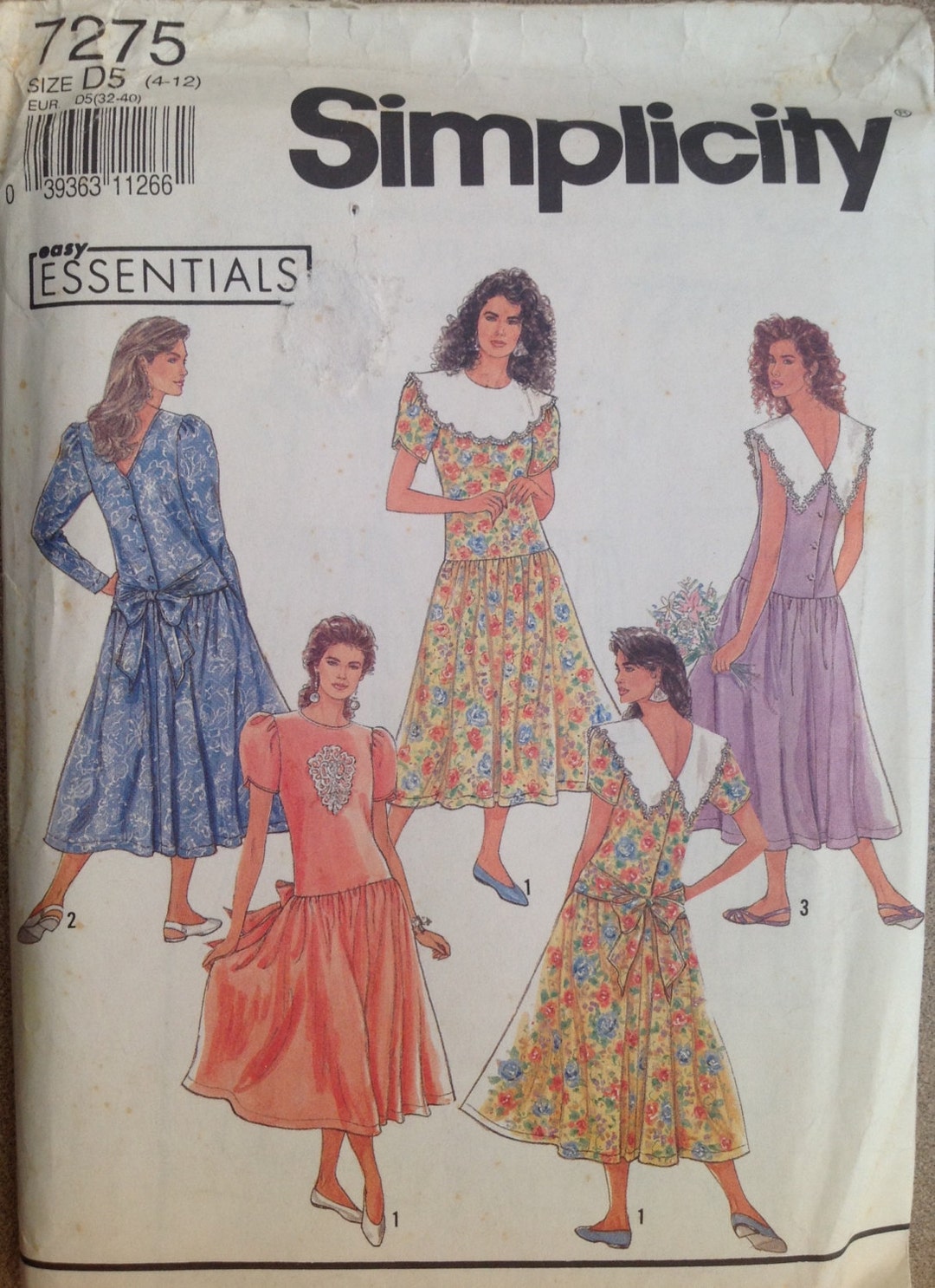 Simplicity 7275 Sewing Pattern vintage UNCUT - Etsy