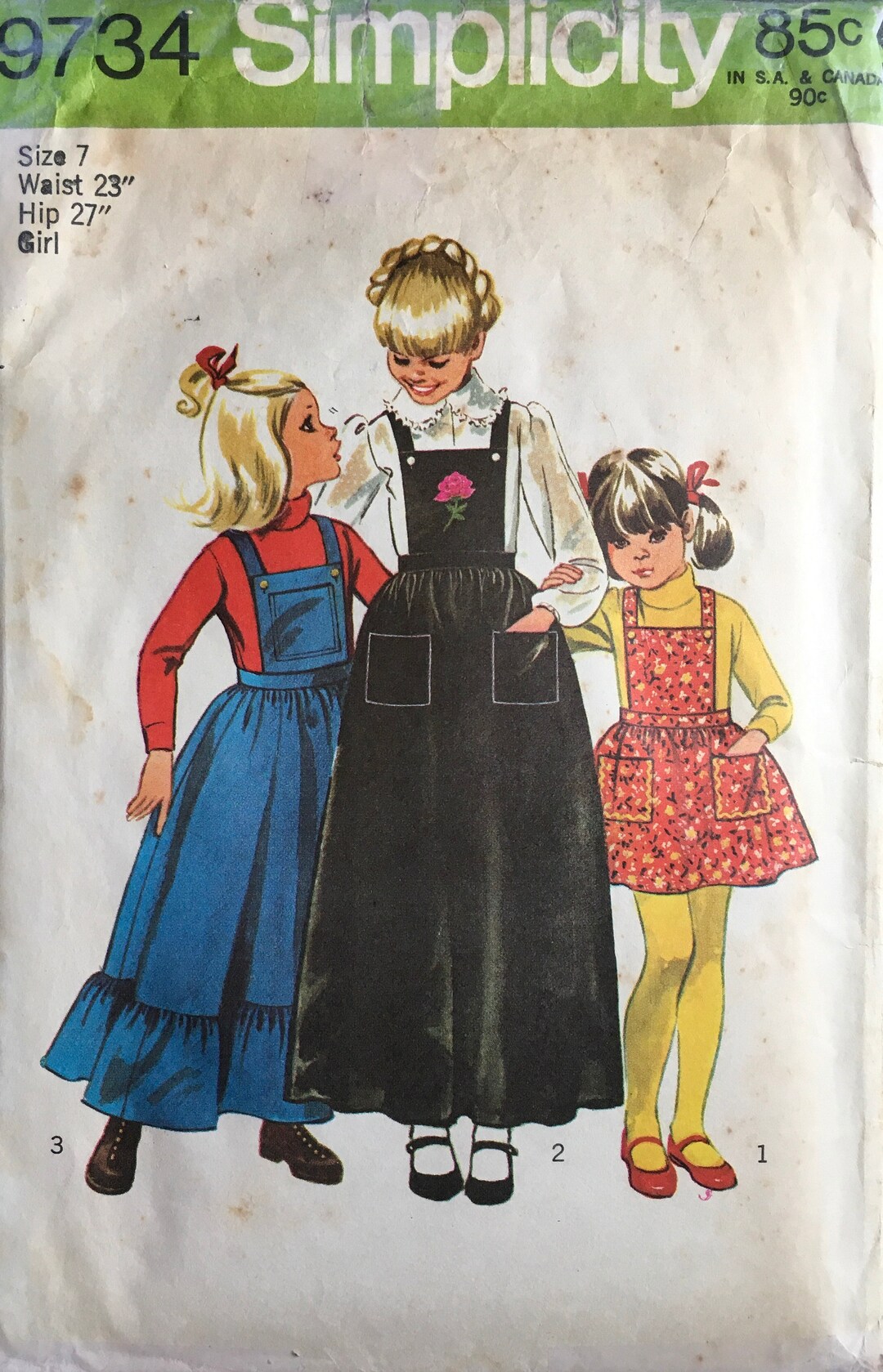 Simplicity 9734 Sewing Pattern vintage CUT - Etsy