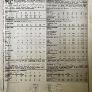 Mccall's 9657 Sewing Pattern vintage UNCUT - Etsy