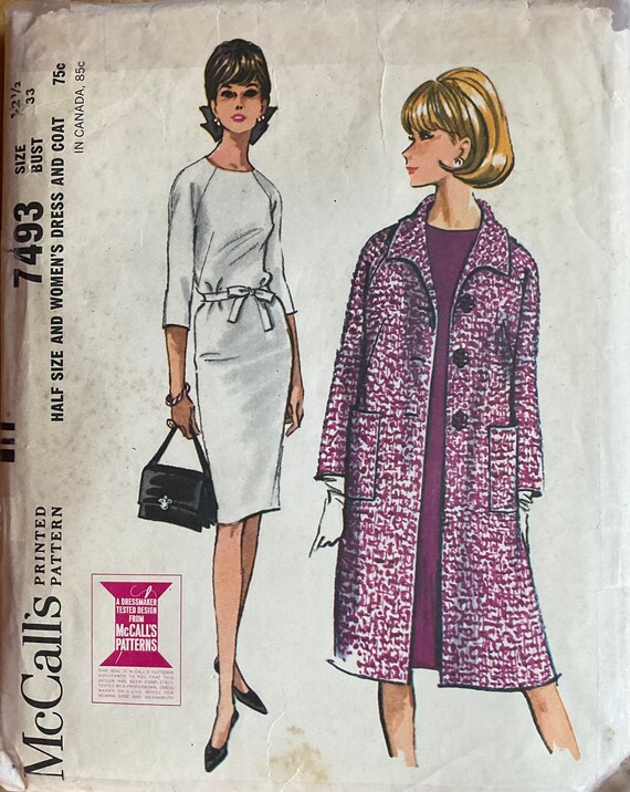 Mccall's 7493 Sewing Pattern vintage CUT | Etsy