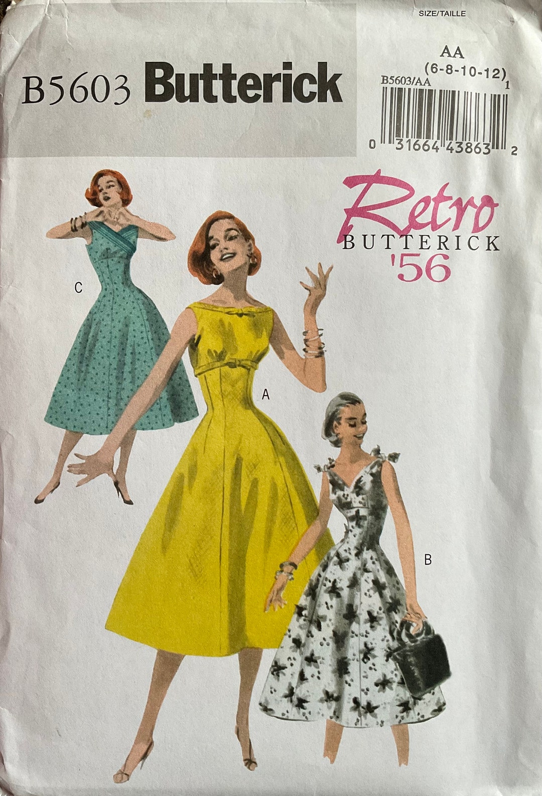 Butterick 5603 Sewing Pattern UNCUT - Etsy